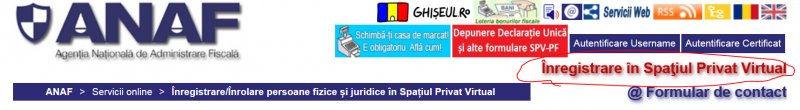 SPV - inregistrare online - Liliana Ungureanu | Expert contabil