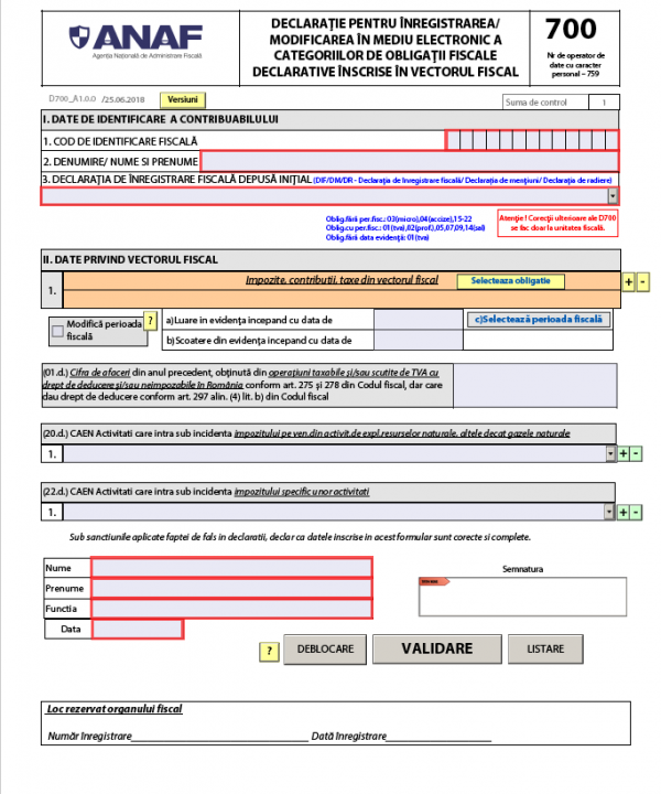 Declaratia 700 - depunere online, incepand cu 30 martie 2021 - Liliana ...
